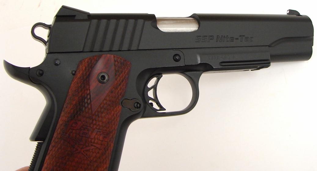 Para Ordnance Nite-Tac .45 ACP caliber pistol. Tactical model with rail ...