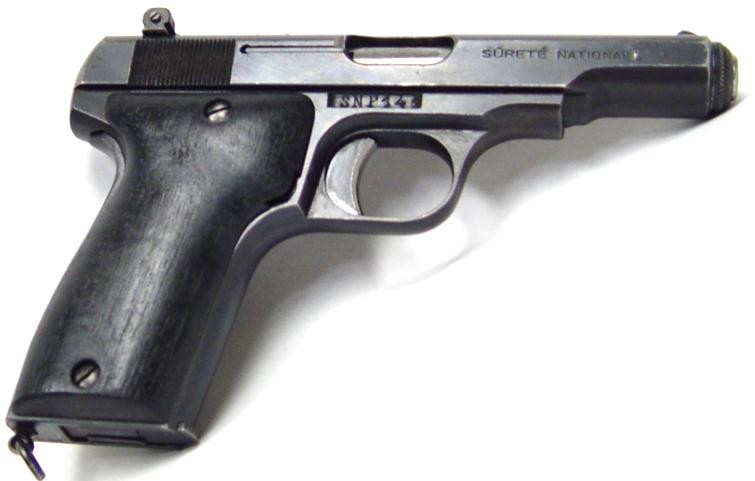 MAB D 7.65 MM caliber French police gun with target sights and grips ...