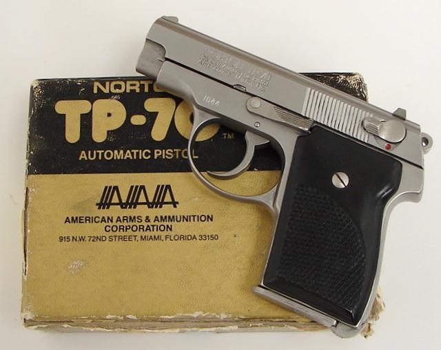Norton TP-70 .25 auto caliber 1970s vintage stainless steel pocket ...