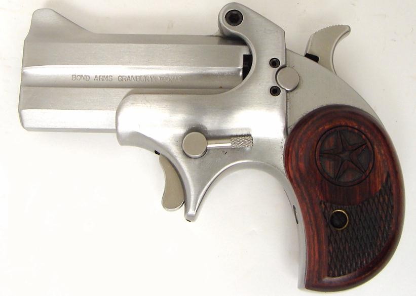 Bond Arms Cowboy Defender .45 ACP caliber 3 barrel derringer. In ...