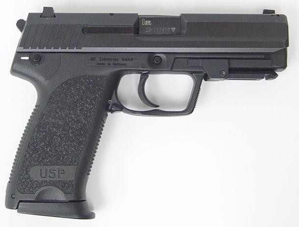 Heckler & Koch USP .45 ACP caliber pistol. Full size model with GG&G ...