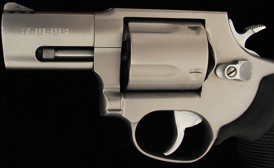 Taurus 415 .41 Mag caliber revolver. Stainless steel magnum snub nose ...