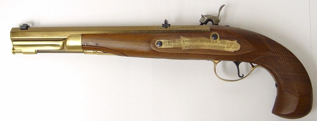 Harley Davidson special edition black powder pistol. Comes with ...
