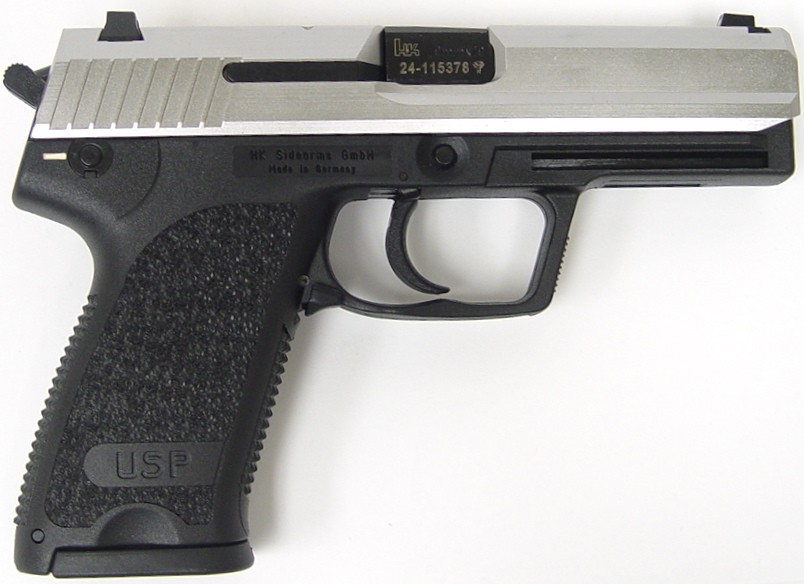 Heckler & Koch USP 9mm para caliber pistol. Full size model with ...