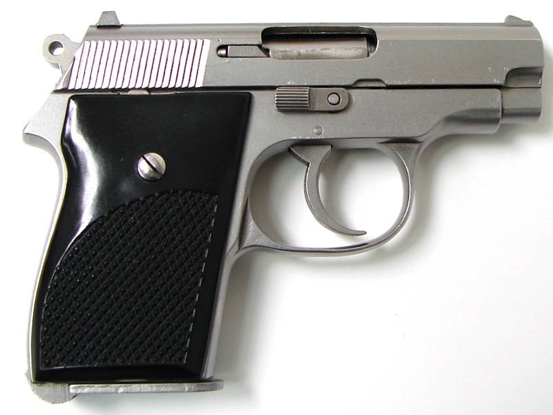 Norton TP-70 .25 Auto caliber pistol. 1970 s vintage stainless steel ...