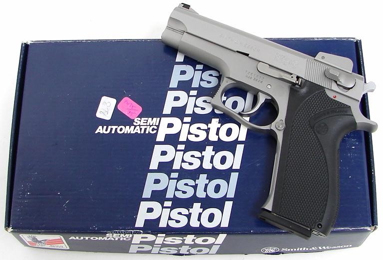 Smith & Wesson 3906 9mm caliber stainless pistol. Excellent condition ...