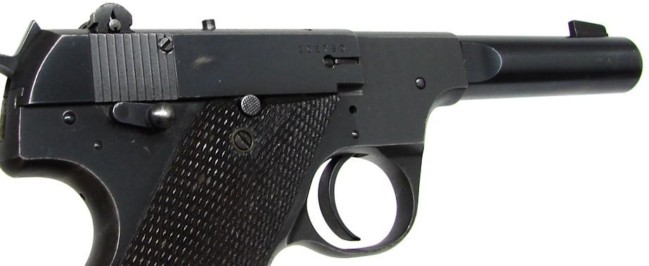 High Standard H-D Military .22 LR caliber pistol. Early gun with ...