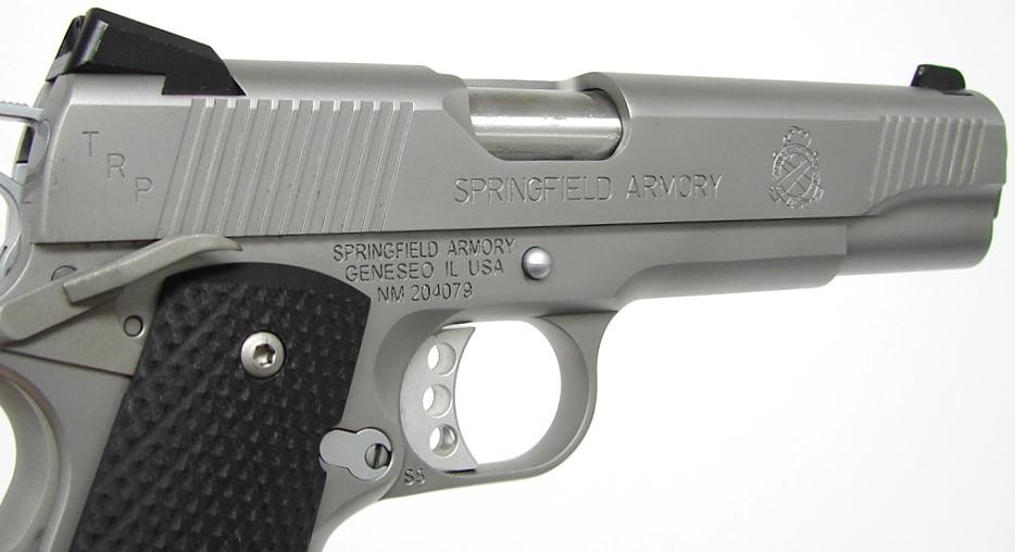 Springfield TRP .45 ACP caliber pistol. Custom shop tactical model in ...