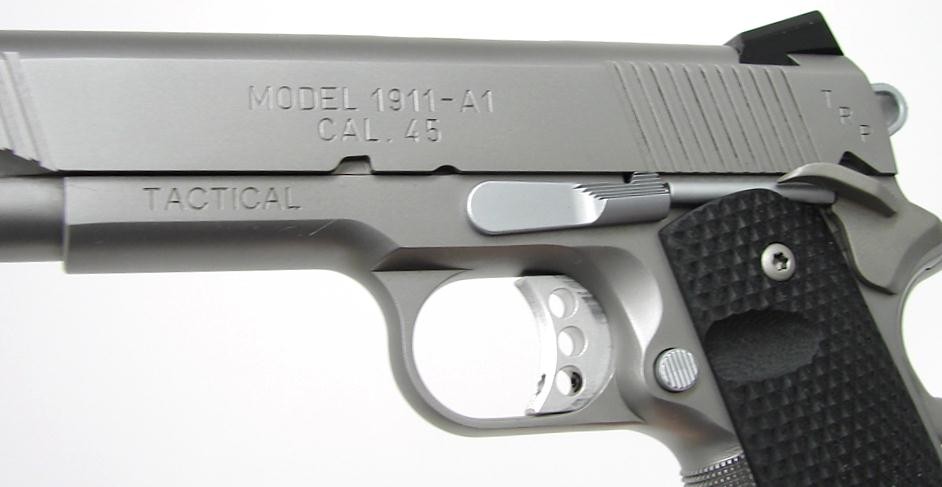 Springfield TRP .45 ACP caliber pistol. Custom shop tactical model in ...
