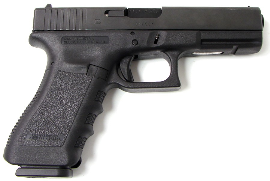 Glock 22C .40 S&W caliber pistol. Full size compensated model with ...