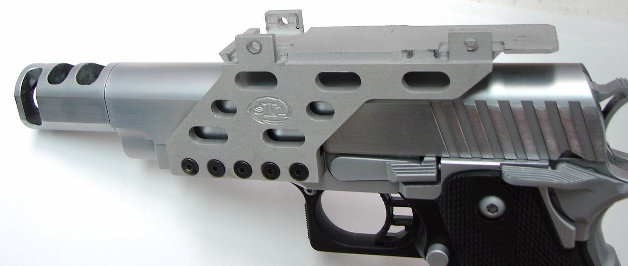 STI International 2011 9mm caliber pistol. Hi-capacity race gun in ...