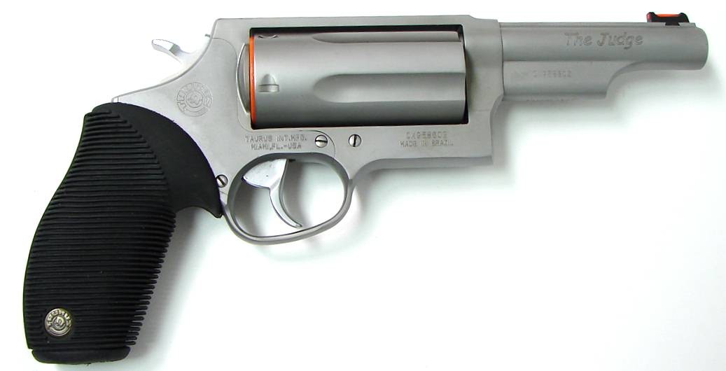 Taurus 413 .45LC/410 gauge revolver with 3 magnum shell. Stainless ...