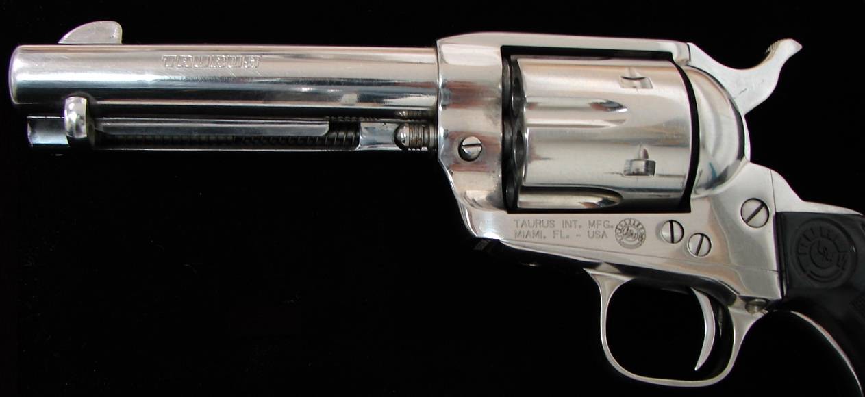 Taurus Single Action .357 Mag caliber revolver. Stainless steel Cowboy ...