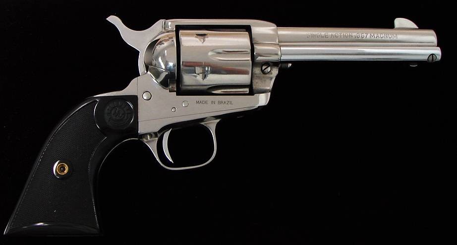 Taurus Single Action .357 Mag caliber revolver. Stainless steel Cowboy ...