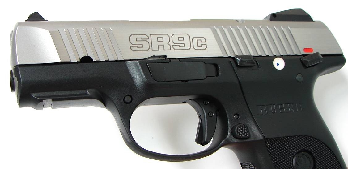 Ruger SR9 C 9mm caliber pistol. Two-tone compact model with 10 round magazine. New. (PR16095 ...