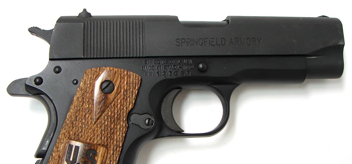 Springfield Champion .45 ACP caliber pistol. 4" GI model with ...