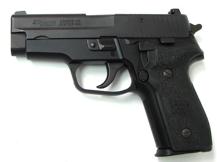 Sig Sauer P228 9mm Para caliber pistol. Discontinued compact model with ...