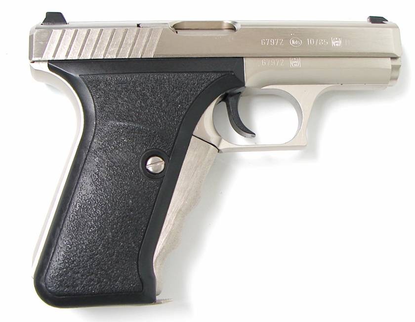 Heckler & Koch P7 9mm caliber pistol. Mid 80 s P7 with hard chrome ...