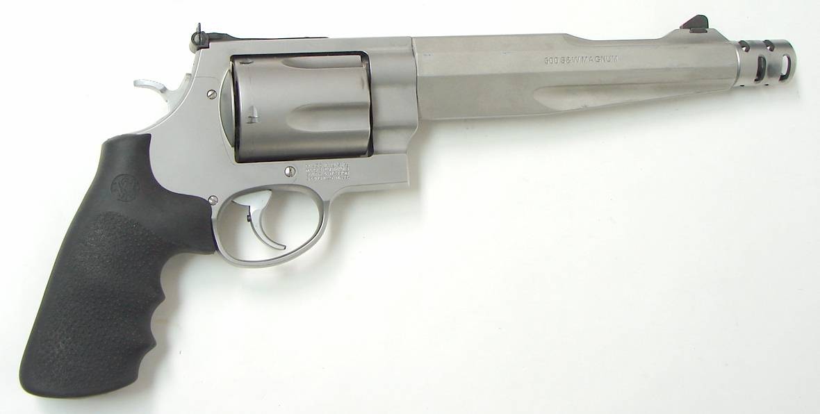 Smith & Wesson 500 PC .500 Magnum caliber revolver. Demo model with ...