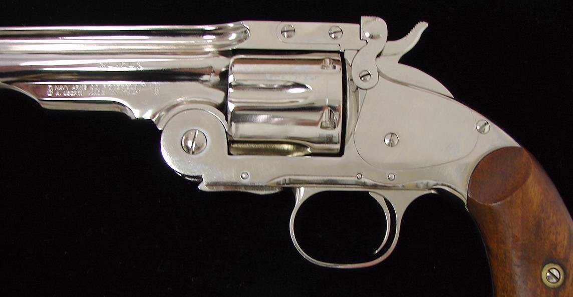 Uberti Schofield .45 LC caliber revolver. Scarce 7 1/2 nickel model in ...