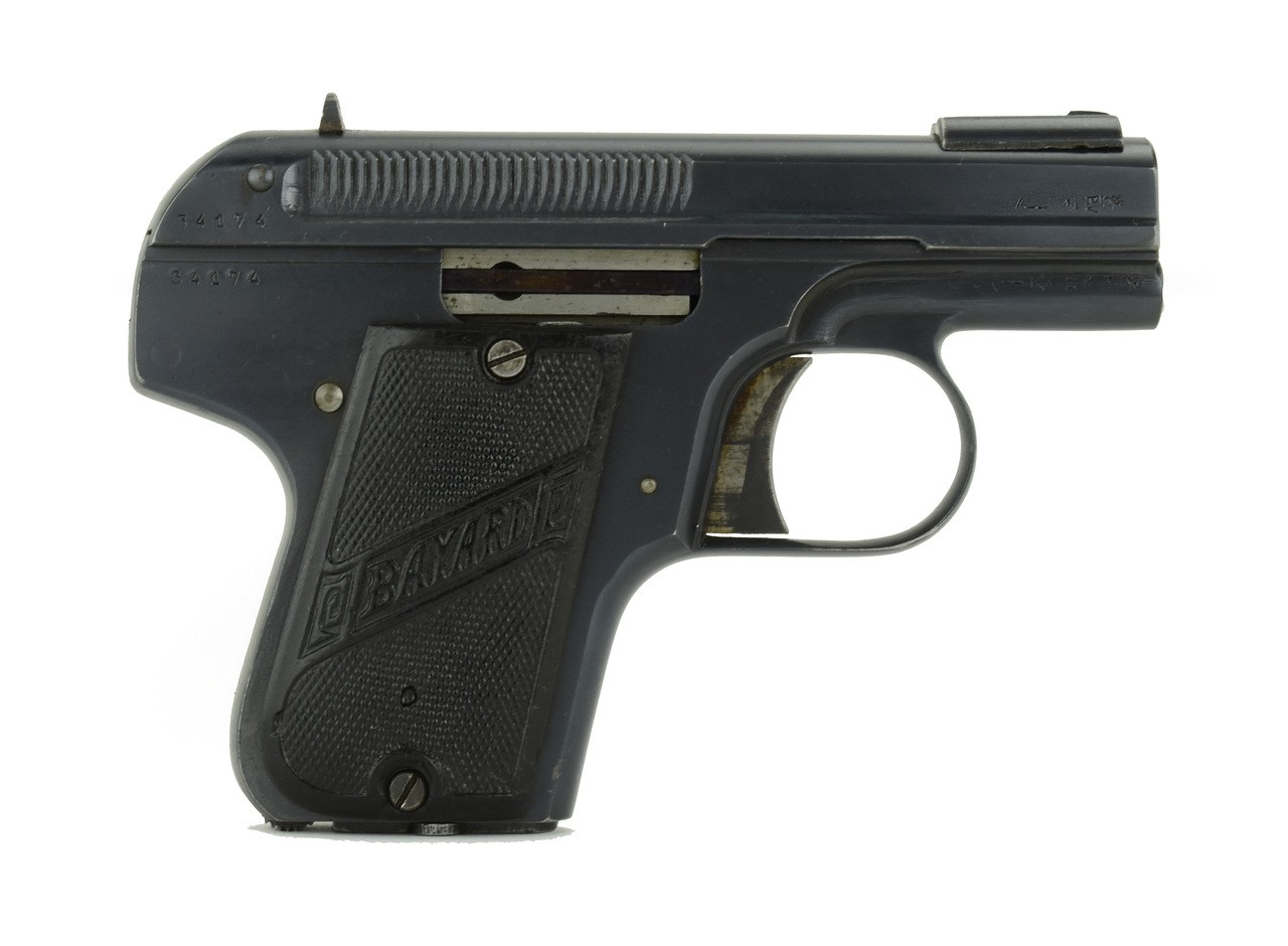 H Pieper Bayard 1908 .25 ACP caliber pistol for sale.
