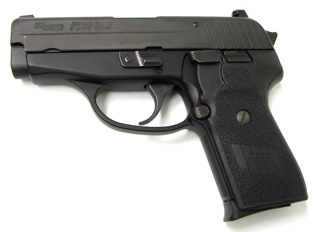 Sig Sauer P239 SAS .40 S&W caliber pistol. Carry model with night ...