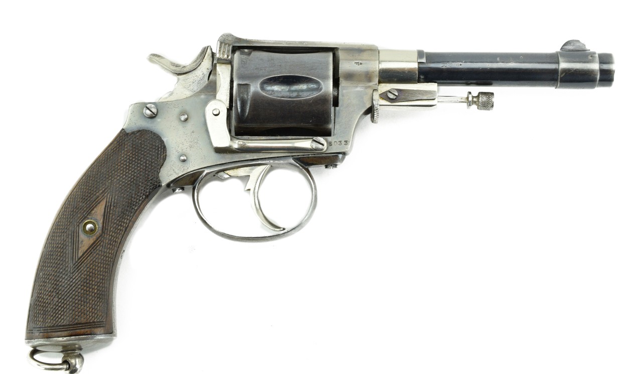 Belgian 5-Shot, 9mm Centerfire Revolver for sale.