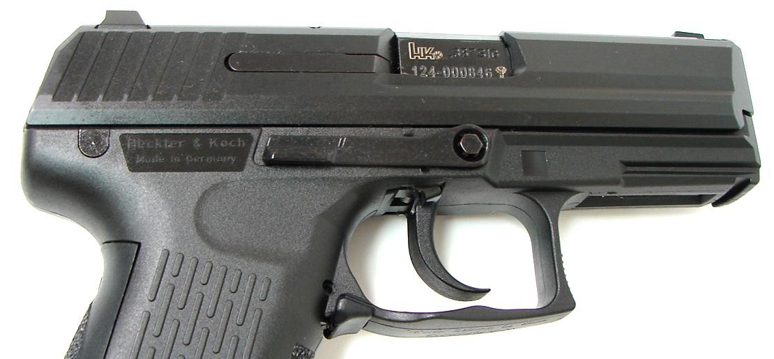 Heckler & Koch P2000 .357 Sig caliber pistol. Full size model, variant ...