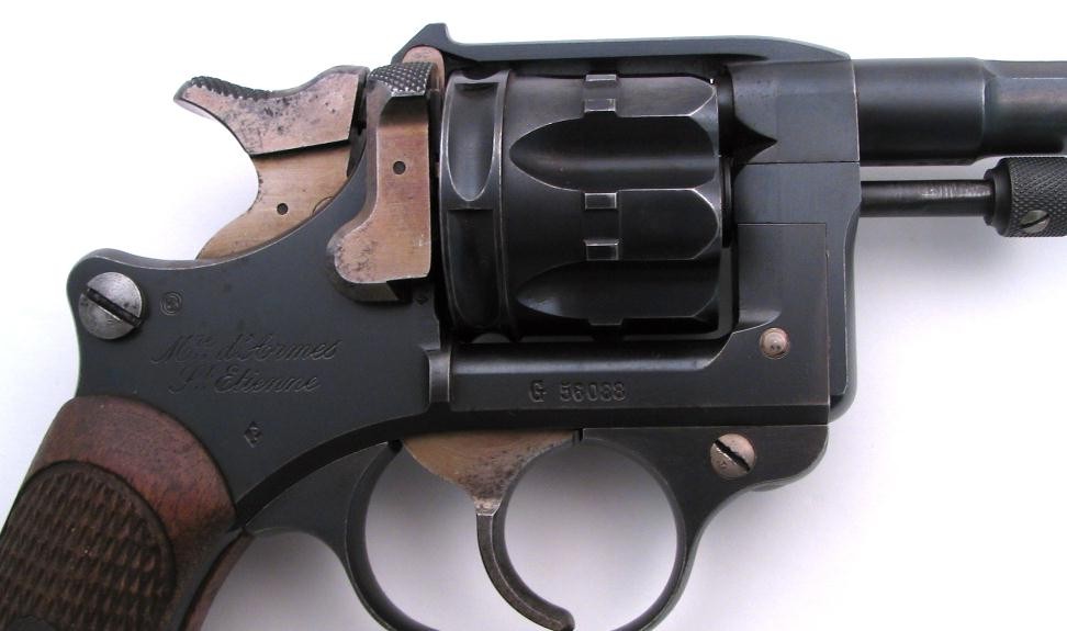 St. Etienne 1892 8mm caliber revolver dated 1900. French military ...