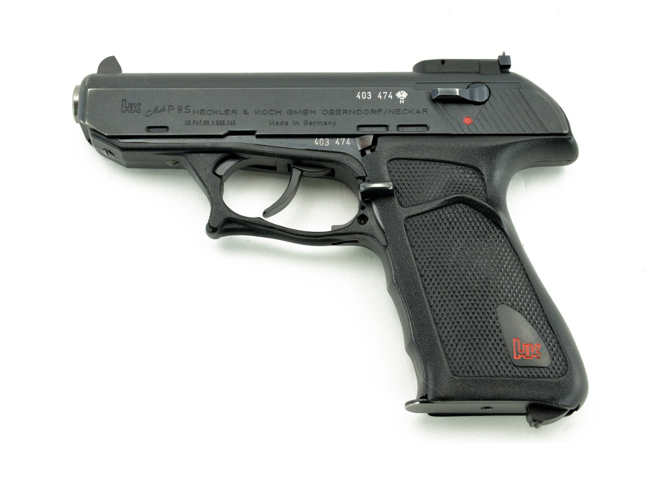 Heckler & Koch P9S .45 ACP caliber pistol for sale.
