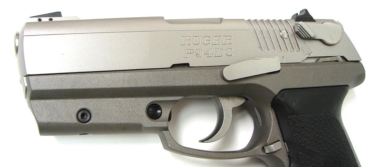Ruger P94 9 MM caliber pistol. Rare model with laser built into the ...