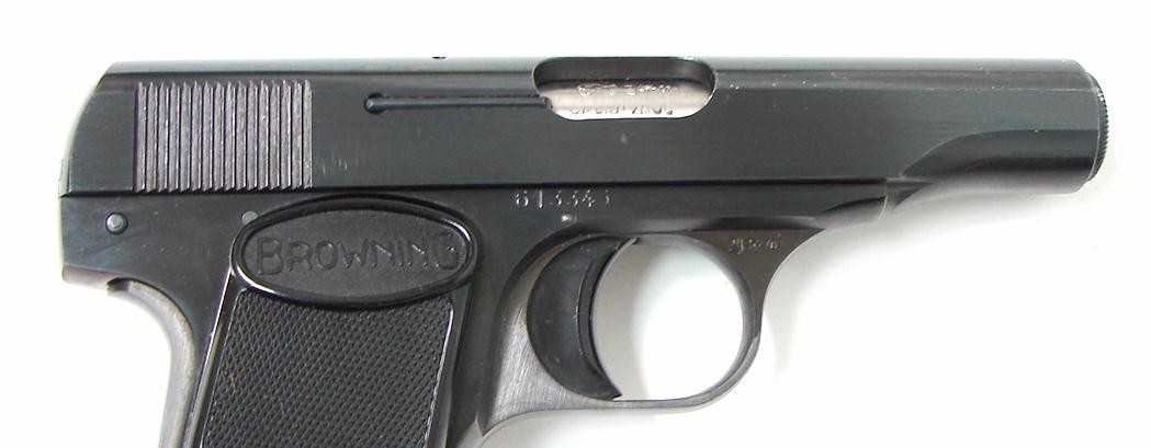 Browning 1910 .380 ACP caliber pistol. Post-war (1955) Model with pouch and manual. Excellent ...
