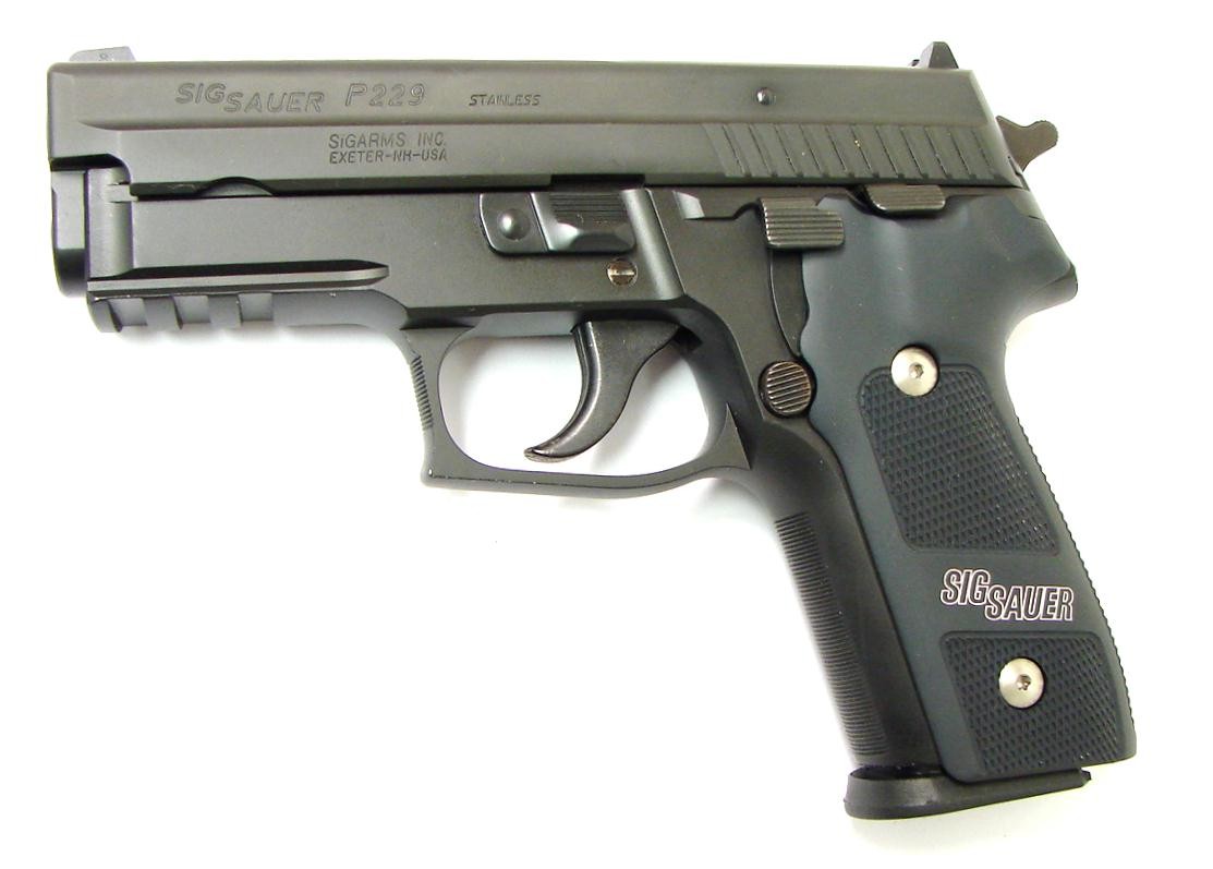 Sig Sauer P229 .357 Sig caliber pistol. Compact model with upgrade ...