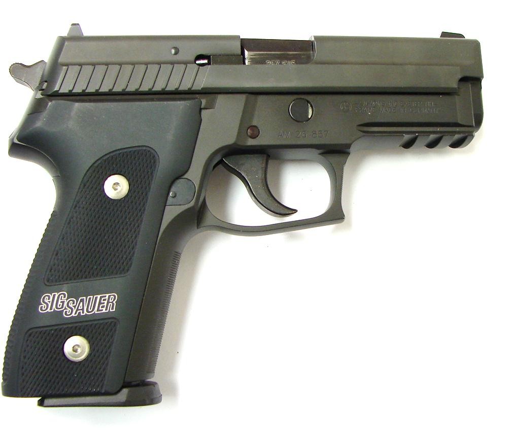Sig Sauer P229 .357 Sig caliber pistol. Compact model with upgrade ...
