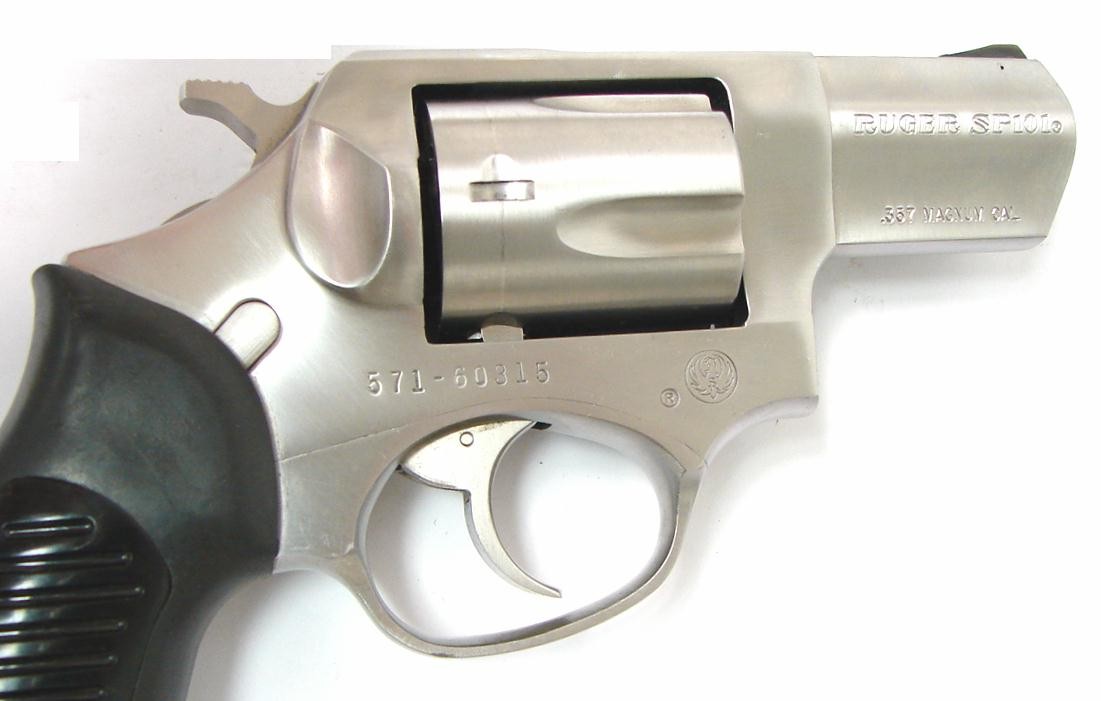 Ruger SP101 .356 Mag caliber revolver. Model has fixed sights ...