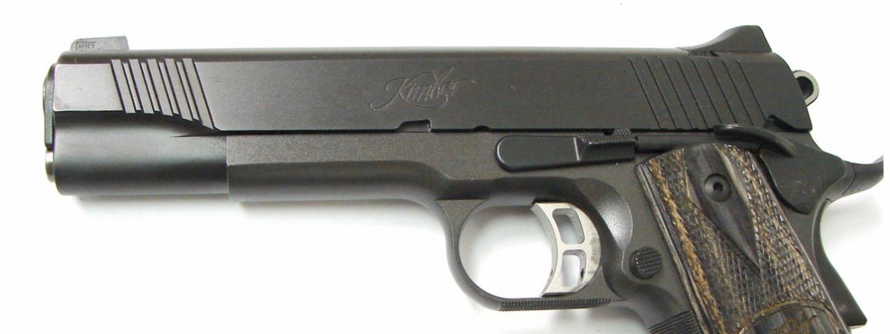 Kimber Tactical Custom .45 ACP caliber pistol. 5" full size model with ...