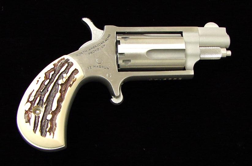 North American Arms Mini Revolver .22 WMR caliber revolver. Stainless ...