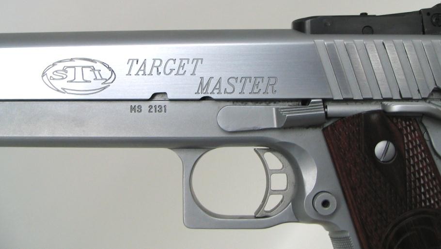STI Target Master .45 ACP caliber pistol with hard chrome finish ...