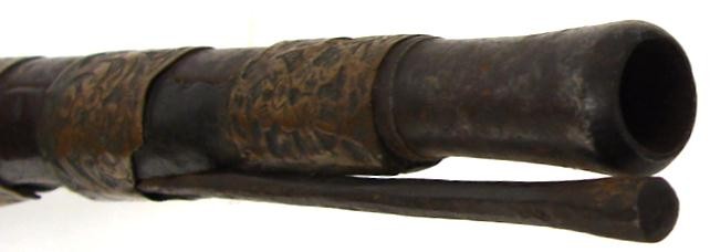 Middle Eastern Snaphaunce lock pistol with 13 barrel. Measures 20 ...