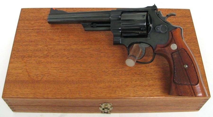 Smith & Wesson Model 29-3 .44 Magnum caliber revolver with 6 barrel. Excellent condition with ...