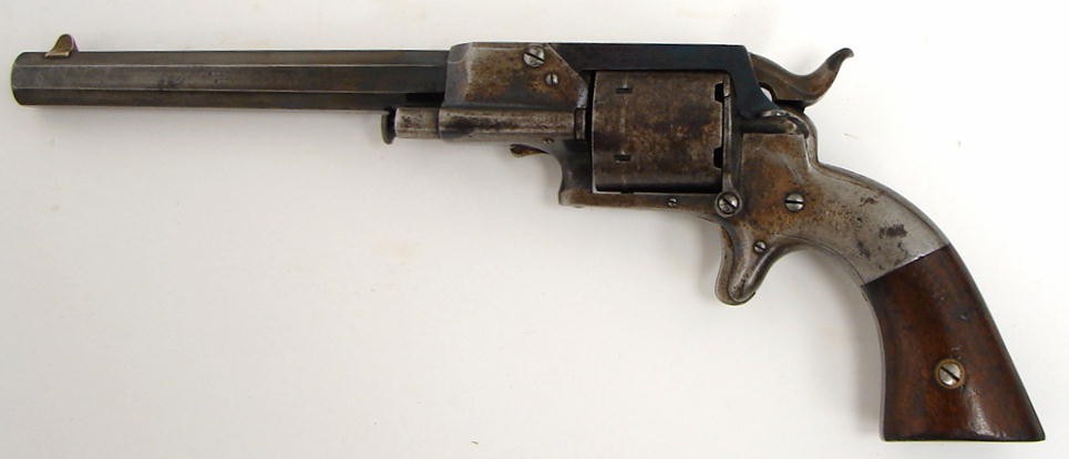 Allen & Wheelock sidehammer .32 Lipfire caliber revolver with desirable ...