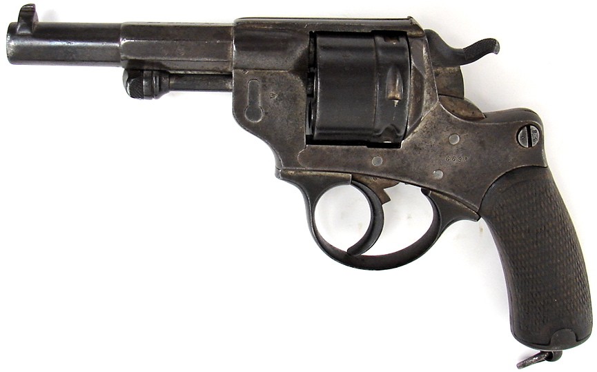 French 1873 Navy 11MM caliber revolver. Made in 1882 at St. Etienne ...
