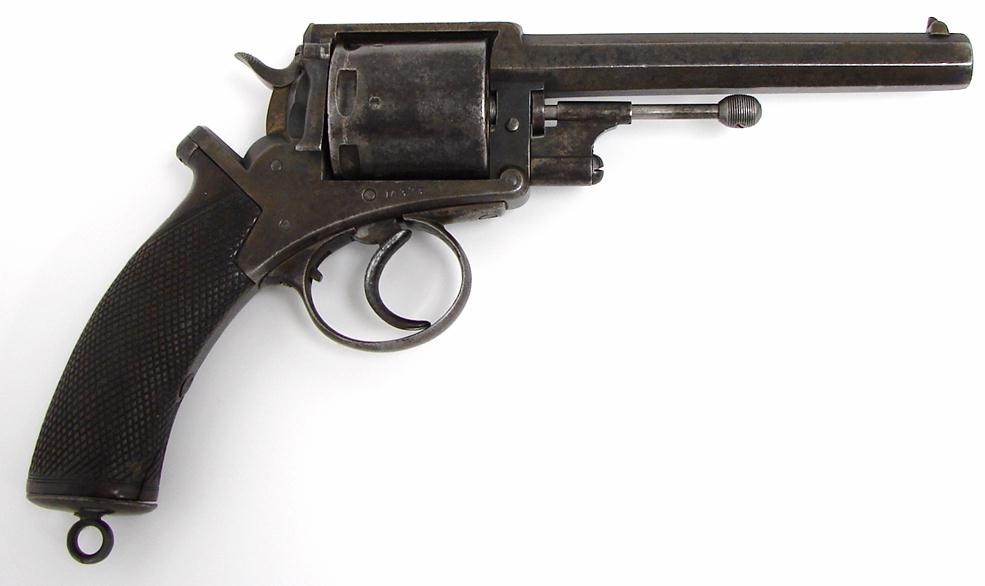 Adams patent cartridge revolver with Japanese Meiji Period registration ...