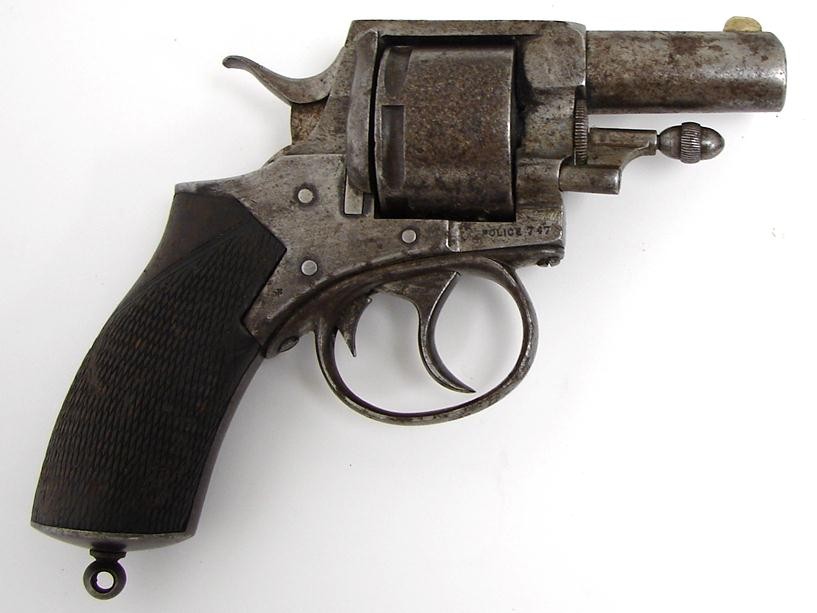Webley model MP (Metropolitan Police) caliber .450. Has the handcuff ...