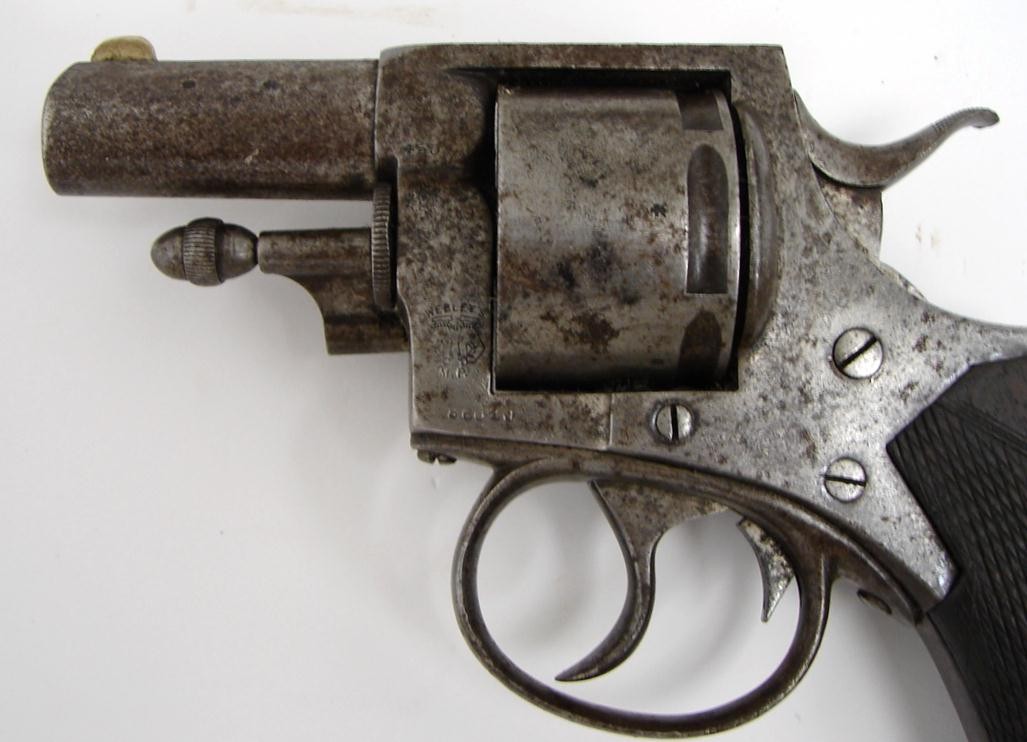 Webley model MP (Metropolitan Police) caliber .450. Has the handcuff ...