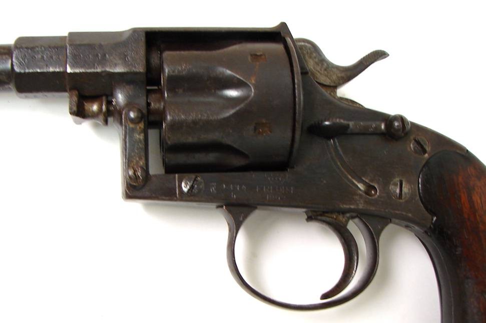German 1883 Reichs 10.55mm caliber revolver. Produced in the 1893 at ...