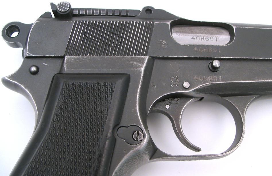 Inglis Hi-Power Mark I 9mm caliber pistol. Chinese contract with ...