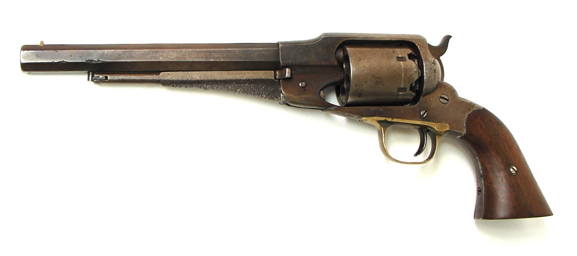 Remington 1858 Army caliber revolver. Gun has been cleaned and dhows ...