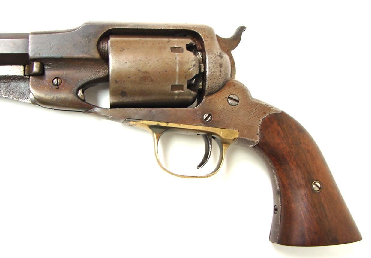 Remington 1858 Army caliber revolver. Gun has been cleaned and dhows ...