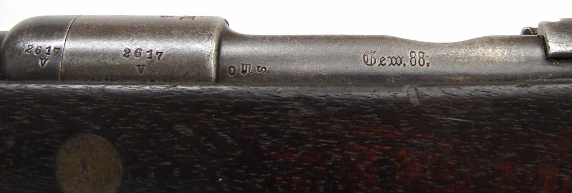 German 88 Commission rifle manufactured by Danzig Arsenal. Dated 1890 ...